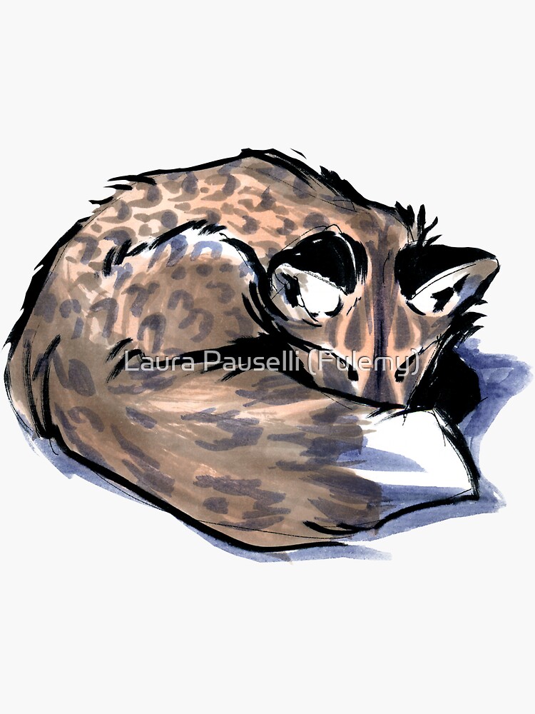 "Spotted Fox" Sticker for Sale by FulemyArt | Redbubble