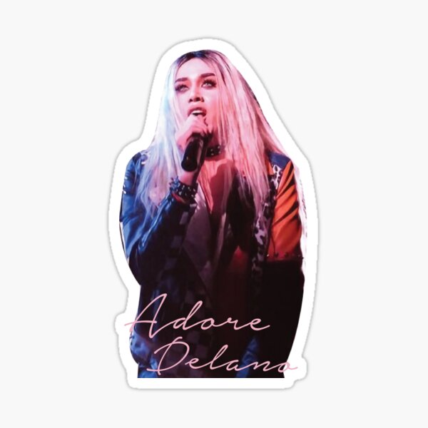 "Adore Delano - Stage" Sticker for Sale by haleylaferney | Redbubble