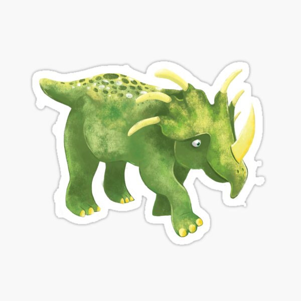 "Triceratops worried dinosaur" Sticker by jasmineberry | Redbubble