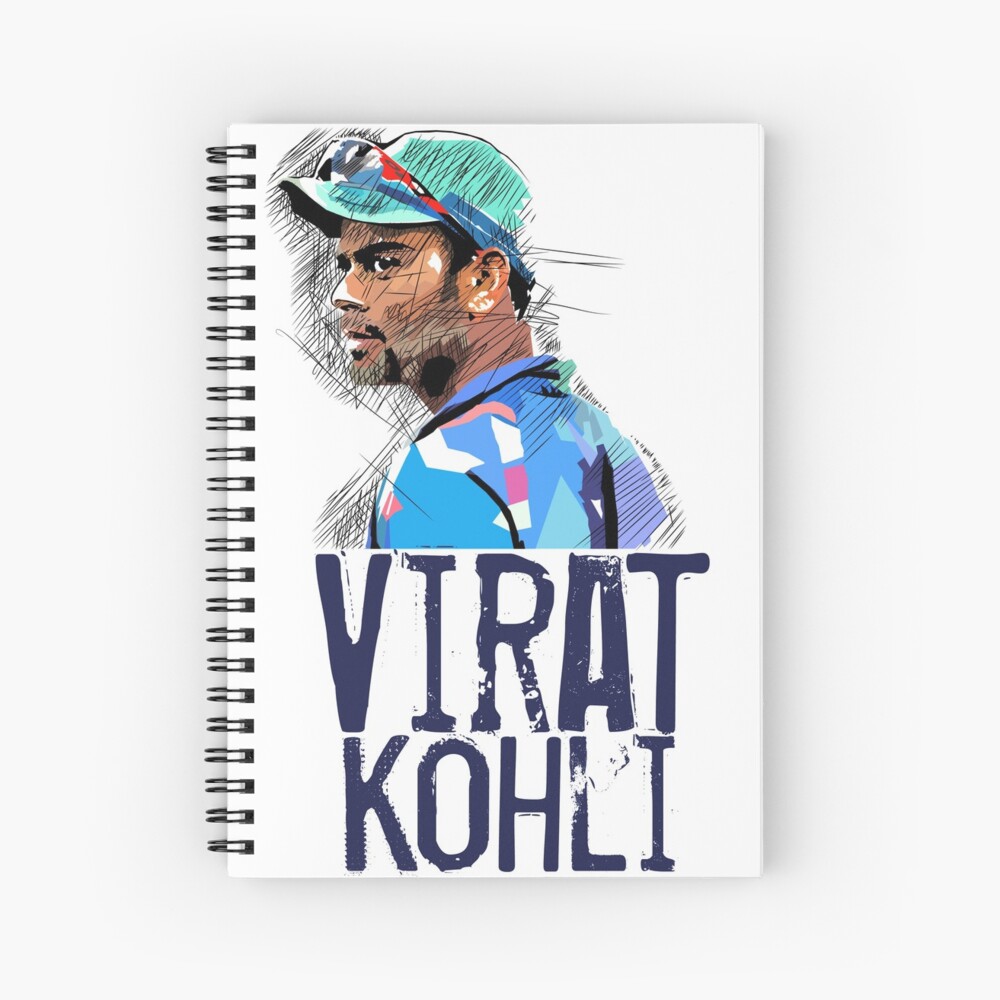 "Virat kohli Indian cricketer" Spiral Notebook by sambeet | Redbubble