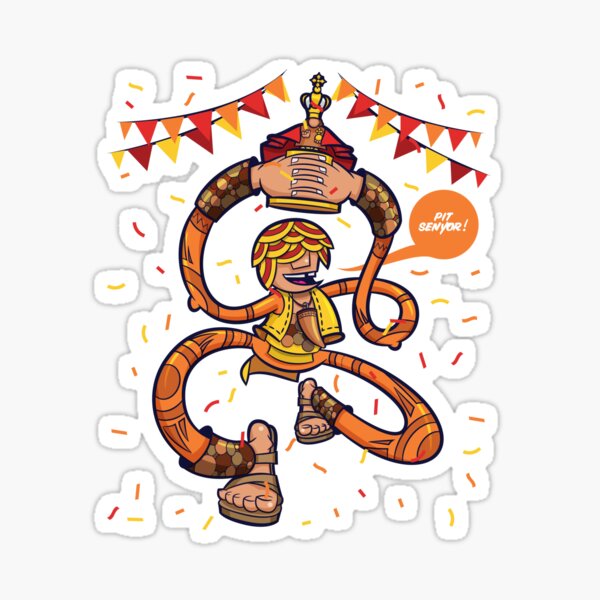 "Pit Senyor! Sinulog Cebu Philippines Costume" Sticker by Teeleo ...