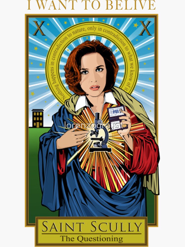 "Saint Scully" Sticker for Sale by lorenzograyst | Redbubble