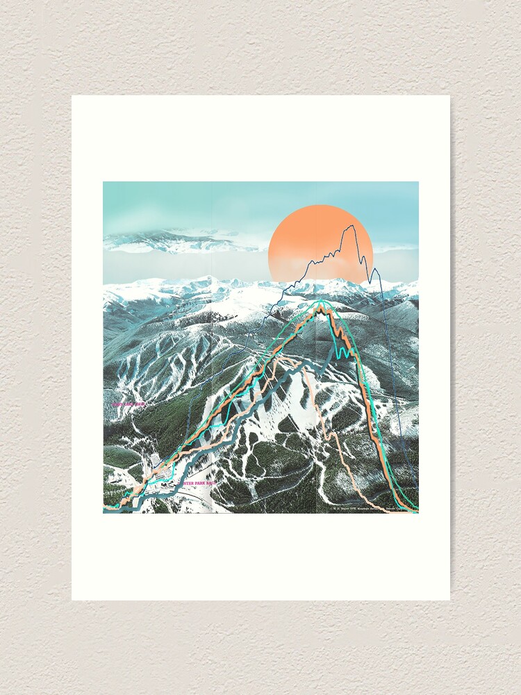 "Ski Map" Art Print for Sale by nebosley | Redbubble
