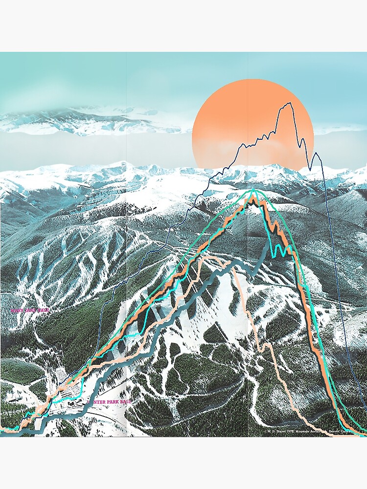 "Ski Map" Art Print for Sale by nebosley | Redbubble