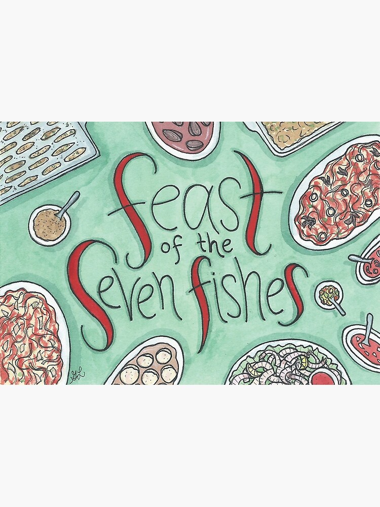 "Feast of the Seven Fishes" Poster by AmericanHeirlm | Redbubble