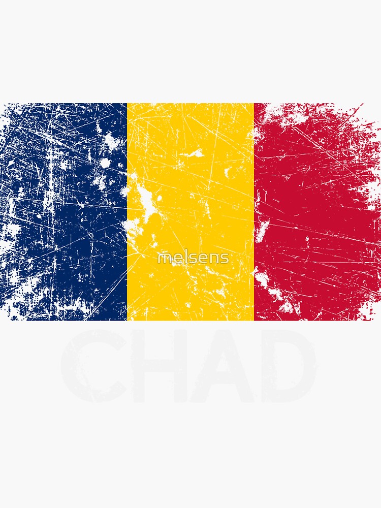 "Chad Flag" Sticker for Sale by melsens | Redbubble