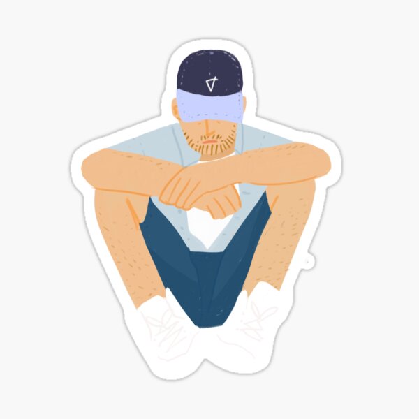 "Sad boy" Sticker by TChuzzle | Redbubble