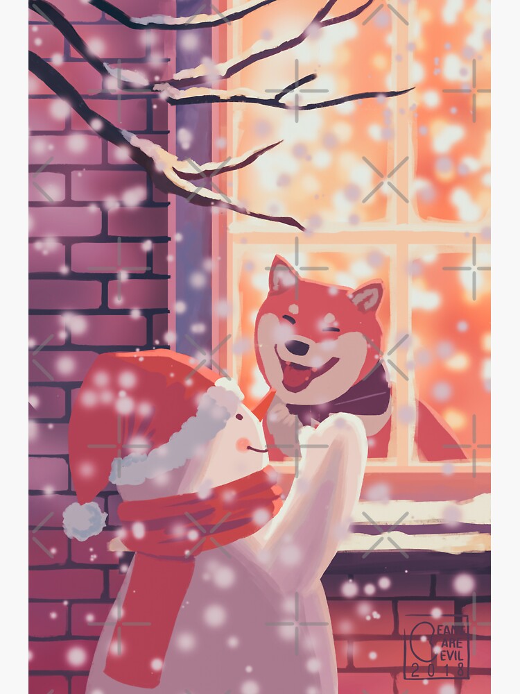 "December (I'm so happy to see you!)" Sticker by BeansAreEvil | Redbubble