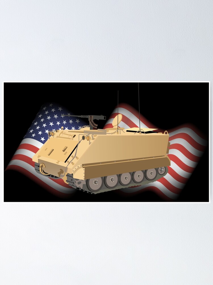 "Patriotic Military APC M113 " Poster by NorseTech | Redbubble