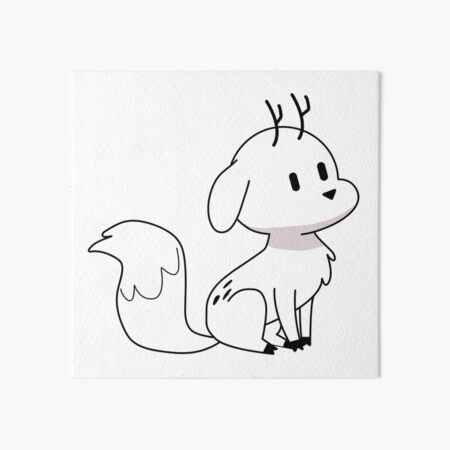 "Twig Deerfox Hilda" Art Board Print by Marlon Wiese | Redbubble