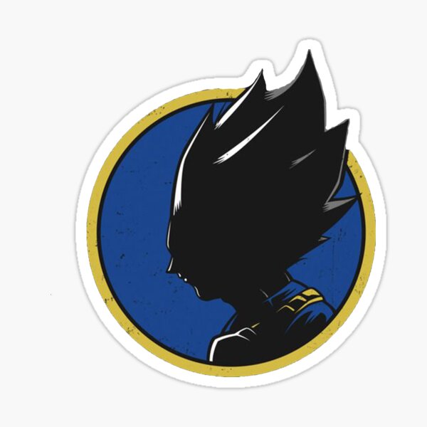 "Vegeta" Sticker for Sale by thedarkblack | Redbubble