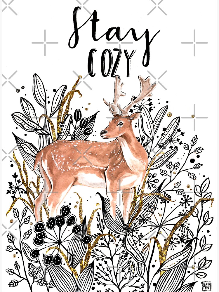 "Stay cozy" Sticker for Sale by 4ert-a | Redbubble