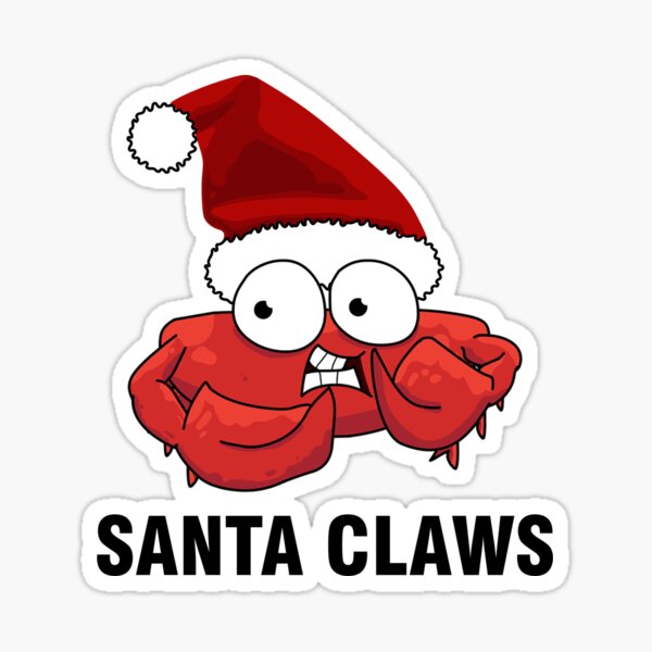 "Santa Claws - Santa claus meme - christmas" Sticker for Sale by ...