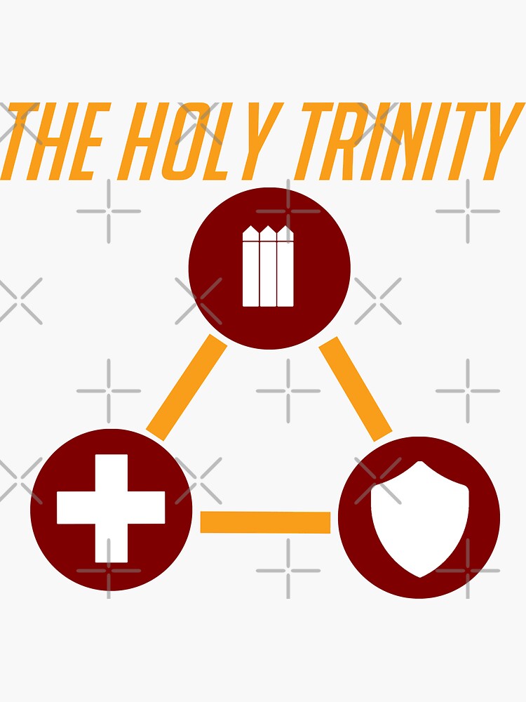 "DPS, Tank, Support - The Holy Trinity" Sticker for Sale by Tahu157 ...