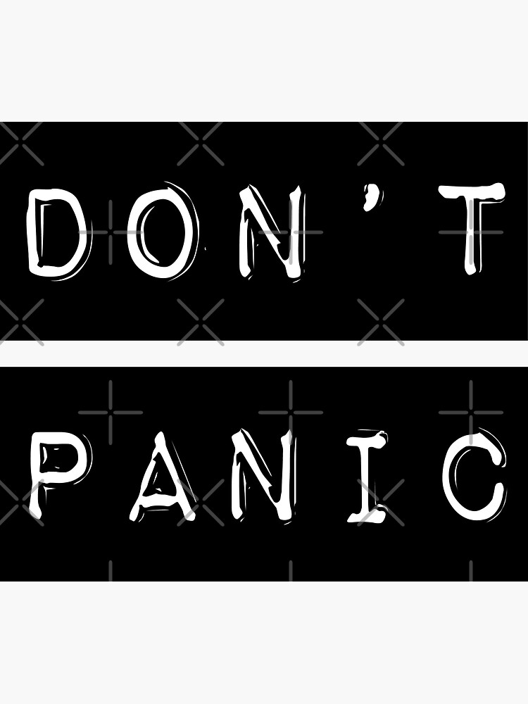 "Dont Panic" Sticker for Sale by didijuca | Redbubble