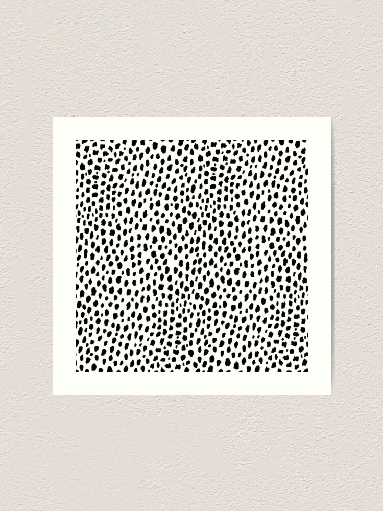 "Dalmatian Spots (black/white)" Art Print for Sale by designminds ...