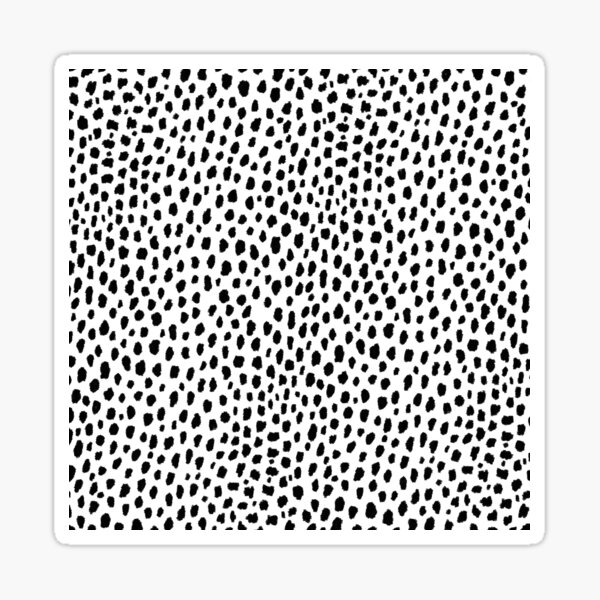Dalmatian Spots Blackwhite Sticker For Sale By Designminds Redbubble