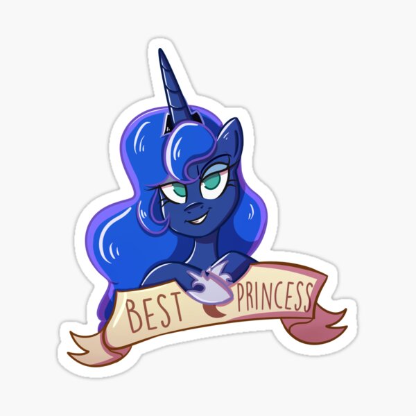 "Best Princess Luna" Sticker for Sale by Deez-art | Redbubble