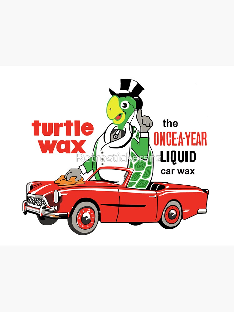 "Turtle Wax" Sticker for Sale by Retrostickersnz | Redbubble