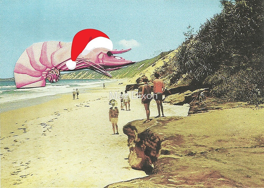 "Santa Prawn" by Maz Dixon | Redbubble