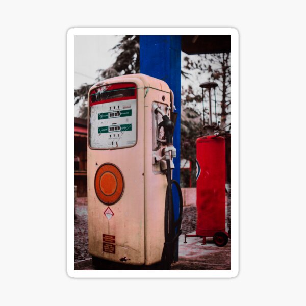 "Americana Roadhouse Gas Pump" Sticker for Sale by BritishYank | Redbubble