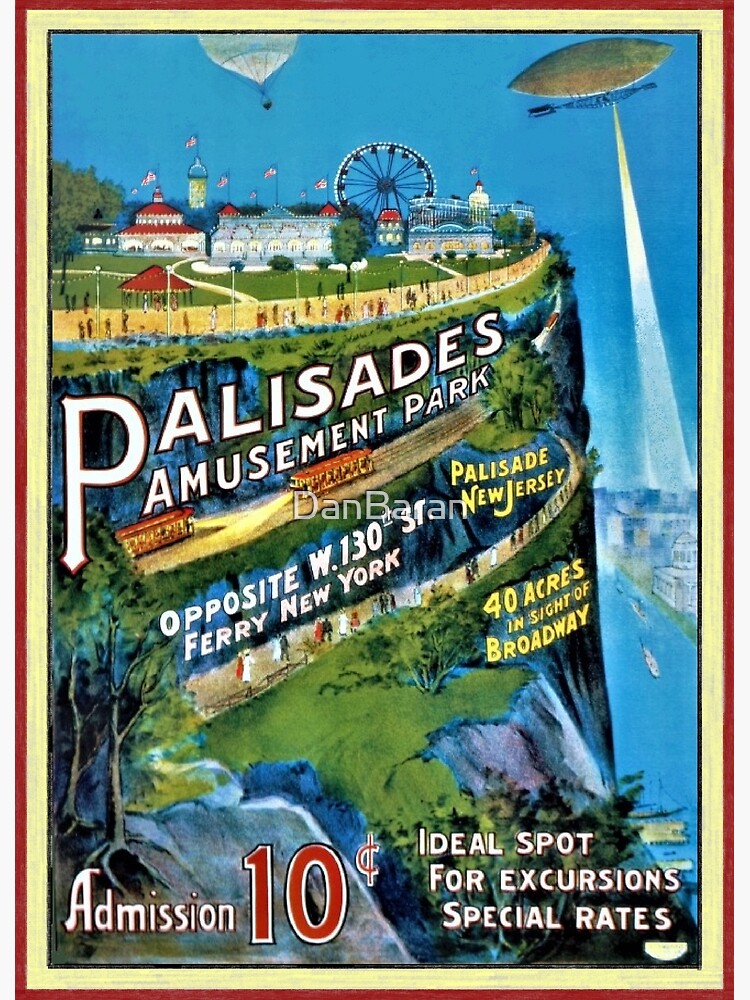 "Palisades Amusement Park" Poster for Sale by DanBaran | Redbubble