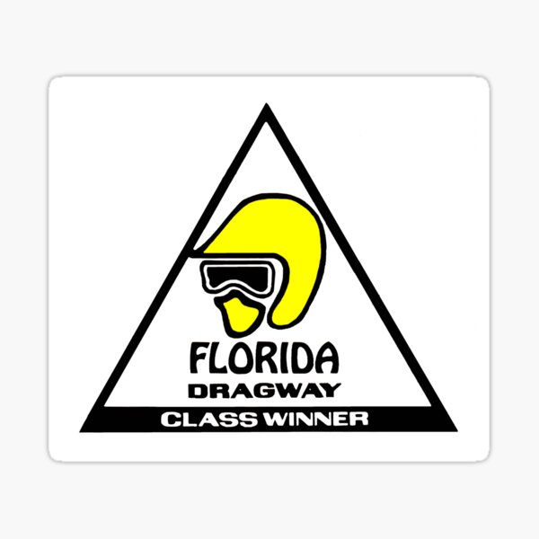 "Florida Dragway" Sticker for Sale by Retrostickersnz | Redbubble