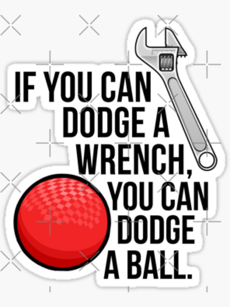 "Dodgeball" Sticker for Sale by Mach 5 Designs | Redbubble