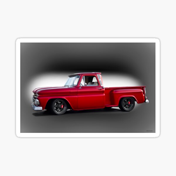 "1965 Chevrolet C10 Custom Pickup" Sticker for Sale by DaveKoontz ...