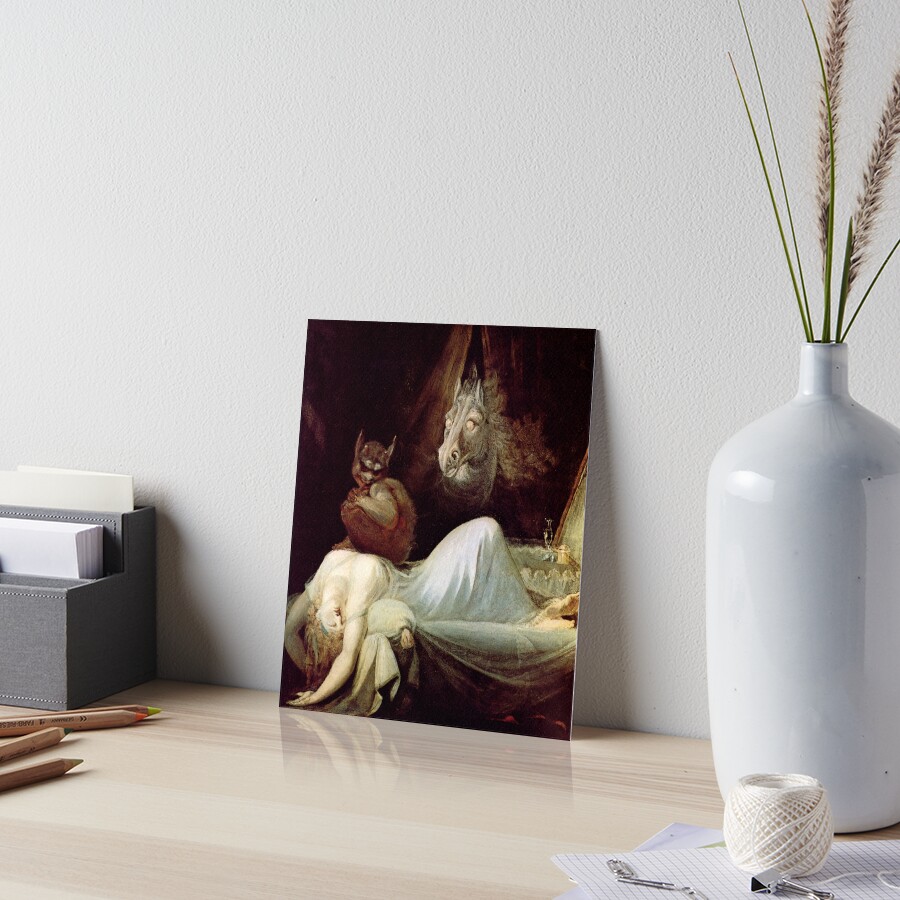 "Vintage Johann Heinrich Fussli The Nightmare 1790" Art Board Print by ...