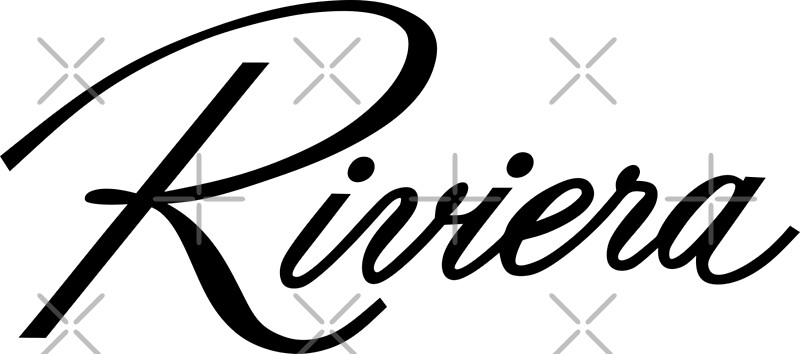 "Buick Riviera Script with Drop Shadow" by ItsMeRuva | Redbubble