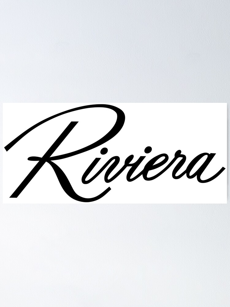 "Buick Riviera Script with Drop Shadow" Poster for Sale by ItsMeRuva ...