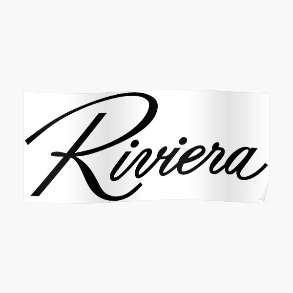 "Buick Riviera Script with Drop Shadow" Poster for Sale by ItsMeRuva ...