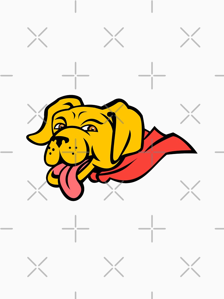 "Super Yellow Labrador Retriever Wearing Cape Mascot" Pullover Hoodie ...