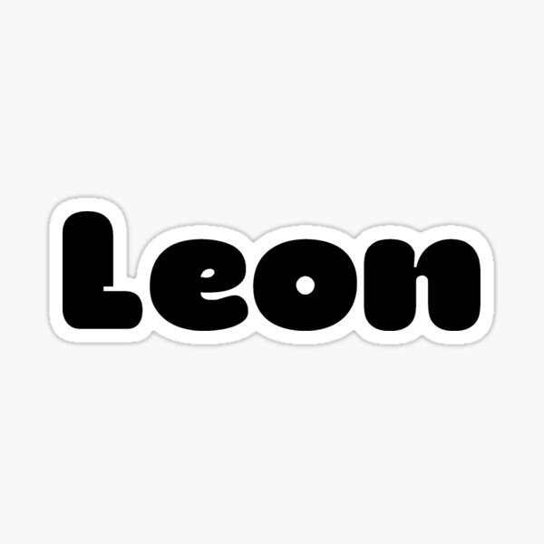 "Leon" Sticker for Sale by Shalomjoy | Redbubble