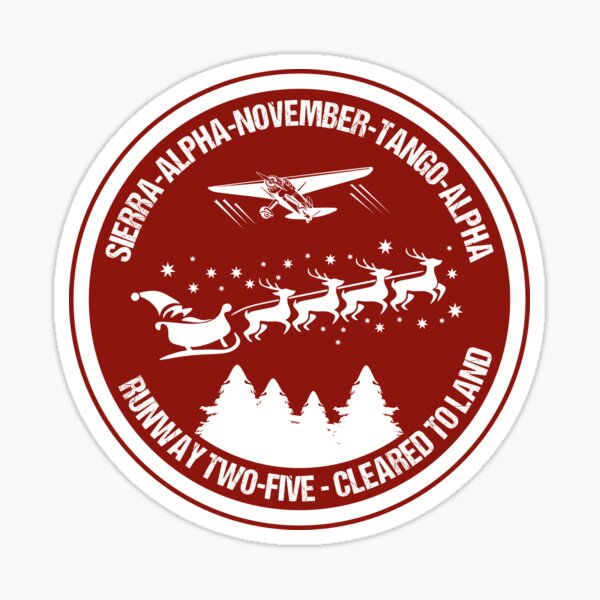 "Pilot Christmas Gift Aviation Air Traffic Controller Holiday Santa ...