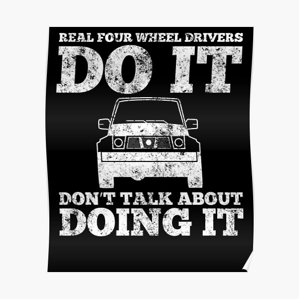 "4WD 4 Four Wheel Drivers Off Road Racing" Poster by playloud | Redbubble