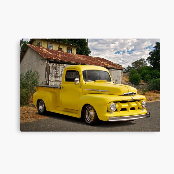 "1951 Ford F100 Stepside Pickup" Canvas Print by DaveKoontz | Redbubble