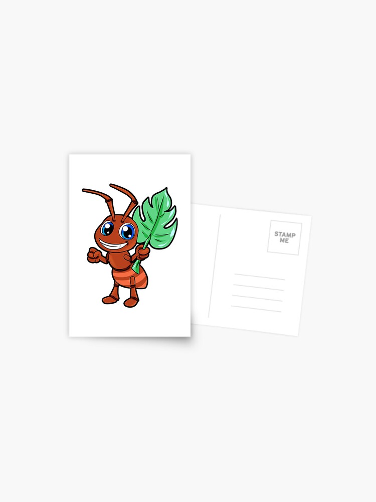 "Cartoon Ant Happy Cute Anime Mange Kawaii Chibi" Postcard for Sale by ...