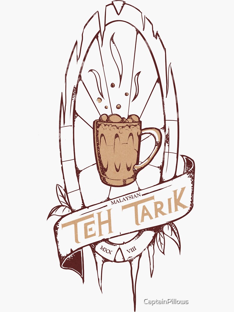 "Malaysian Teh Tark" Sticker for Sale by CaptainPillows | Redbubble