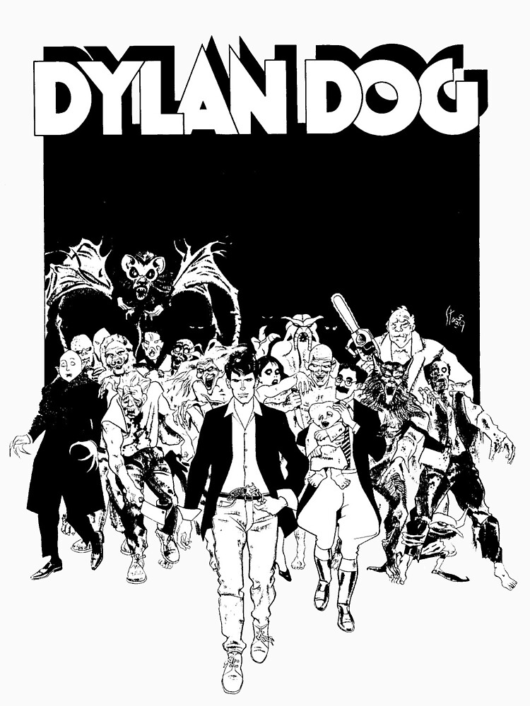 "Dylan Dog" T-shirt for Sale by BEGROTESQUE | Redbubble | dylan t ...