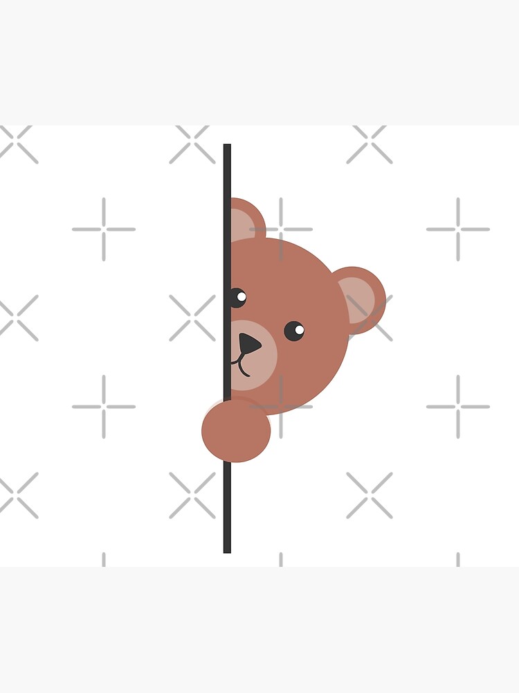 "Cute Hiding Bear" Photographic Print for Sale by themadesigns | Redbubble