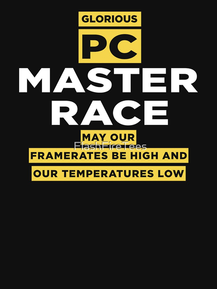 "Glorious PC Master Race Tee" T-shirt for Sale by FlashFireTees ...