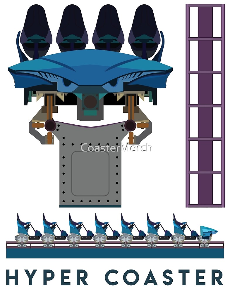 "B&M Hyper Coaster Art Design - Maako" by CoasterMerch | Redbubble