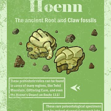 "Fossils of Hoenn Ad" Poster for Sale by Swainathan | Redbubble