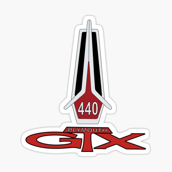 "Plymouth GTX 440" Sticker for Sale by ItsMeRuva | Redbubble