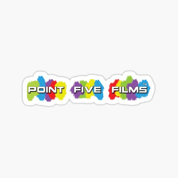 "Point Five Films Paint Logo" Sticker by FeedTheGods | Redbubble