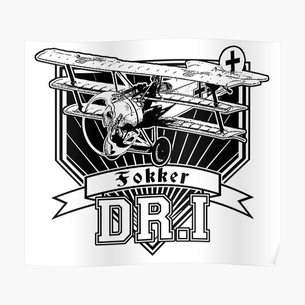 "Fokker DR1" Poster by CoolCarVideos | Redbubble