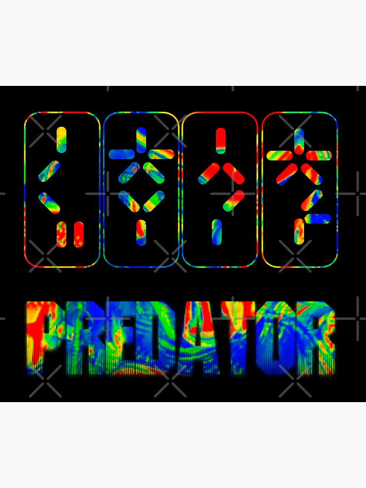 "Predator simbols and name" Sticker for Sale by BigPoiasa | Redbubble