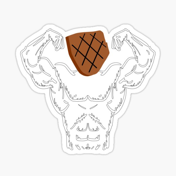 "Meathead" Sticker by MESMERIZEDesign | Redbubble